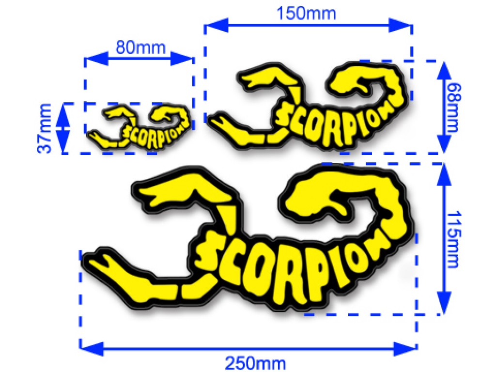Scorpion Decal Sticker -002