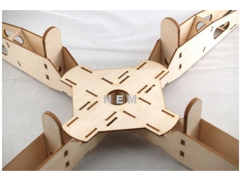 Quadcopter 660mm Frame Kit -Wooden