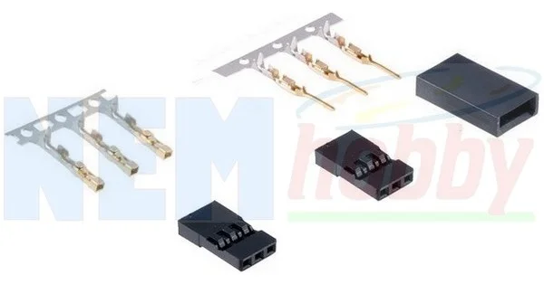 Futaba compatible servo Gold Connectors