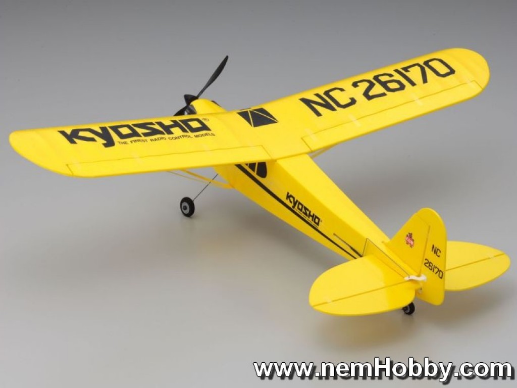 Kyosho Minium PIPER J-3 CUB -Readyset, Yellow color