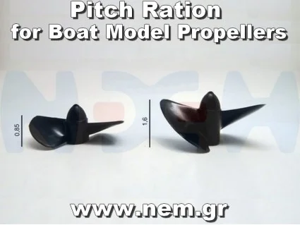 2308.50, Boat Propeller, 50mm, R, Pitch 26, Pitch Ration 0.525, M4mm ...