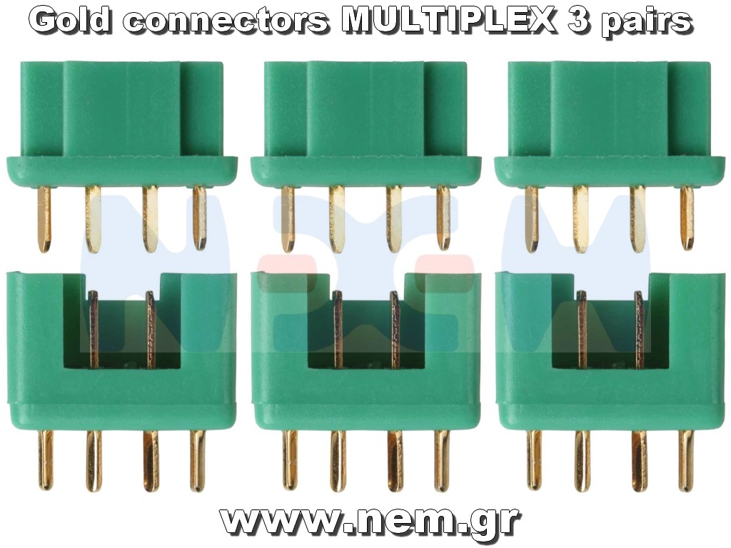 Gold Connector Multiplex 3 pairs