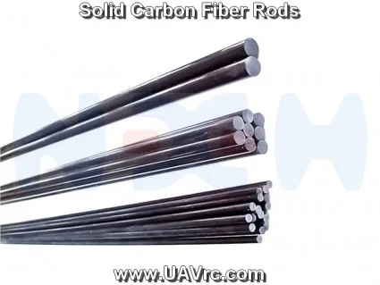 Carbon Fiber Rod 1mm x1 meter -Plain Weave-Die-Formed Graphite