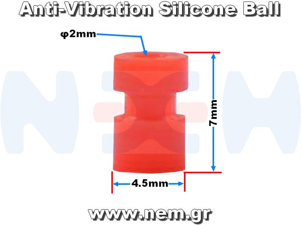 Dumping Rubber Ball M2x7mm for PCB Flight Controller x4 pcs