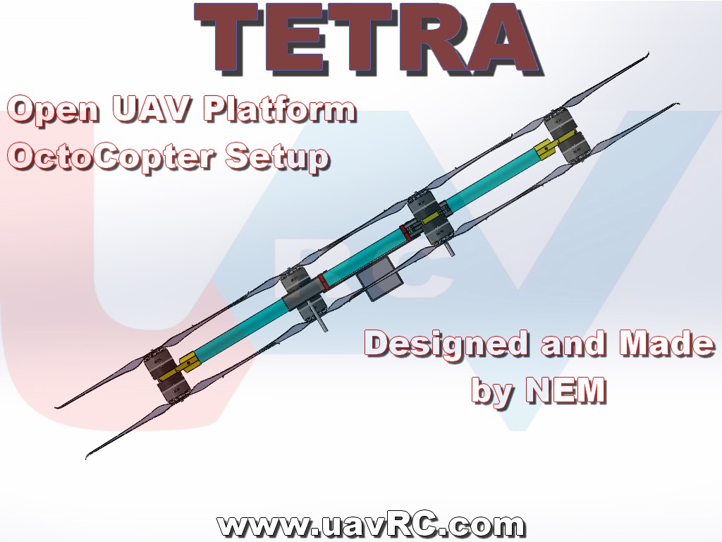 TETRA Basic Version, an Open Platform UAV Quadcopeter Octocopter Frame ...