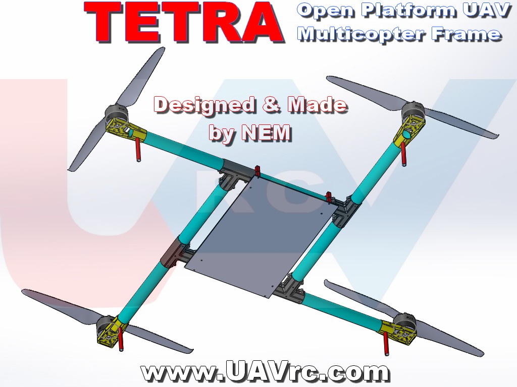 TETRA Basic Version, an Open Platform UAV Quadcopeter Octocopter Frame ...