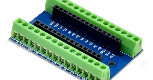 Screw Terminal Expansion Shield for Arduino Nano V3.0. Assembled