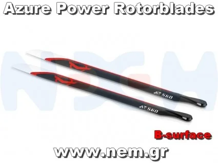 101560, Azure Power AZ-560 Carbon Rotor Blades B Surface