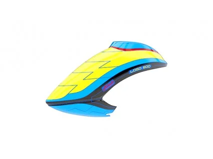 05186 Mikado Helicopters Canopy LOGO 600 yellow-blue-black